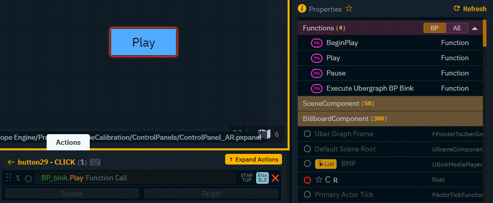 Create animation trigger using Blueprint functions